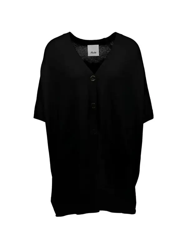 ALLUDE Buttoned V-neck Cardigan
