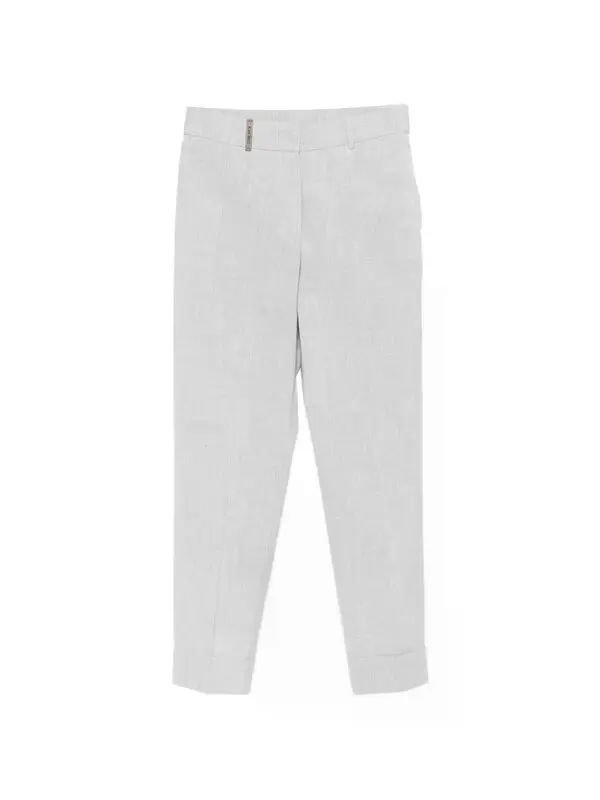 Peserico Tailored Trousers With Cuffed Hem