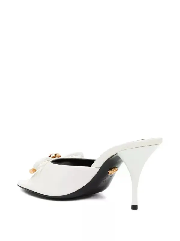 Versace 85mm Opera Bows Patent Leather Mules