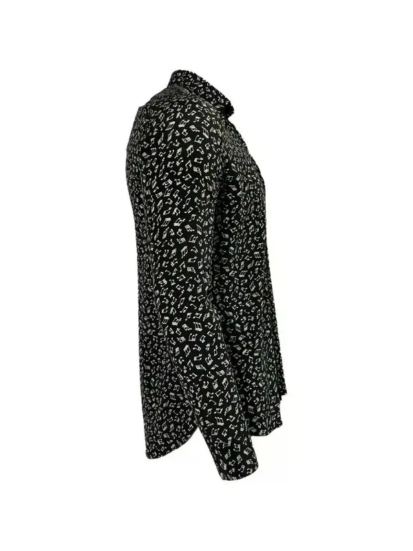 Saint Laurent Printed Long-sleeve Shirt