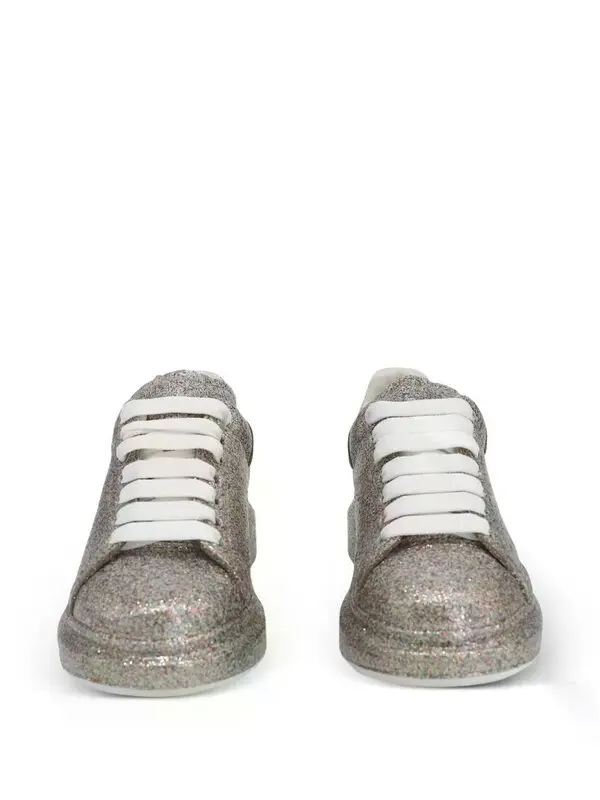 Alexander McQueen Glitter Lace Up Sneakers