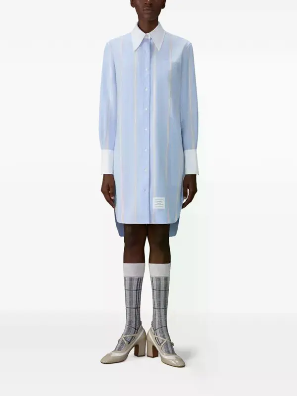 Thom Browne Striped-pattern Shirt Dress