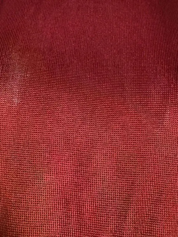 Alaïa Mock Neck Long Sleeve Ribbed Sweater