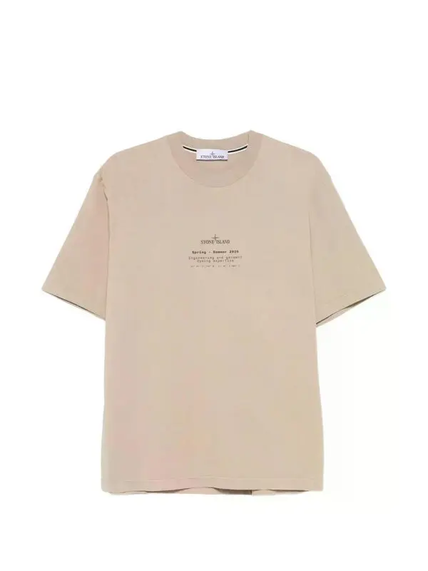 Stone Island Logo-print T-shirt - Neutrals