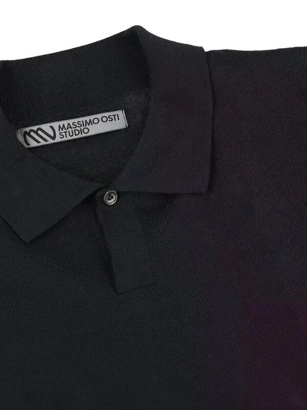 MASSIMO OSTI STUDIO Button Short-sleeve Polo Shirt