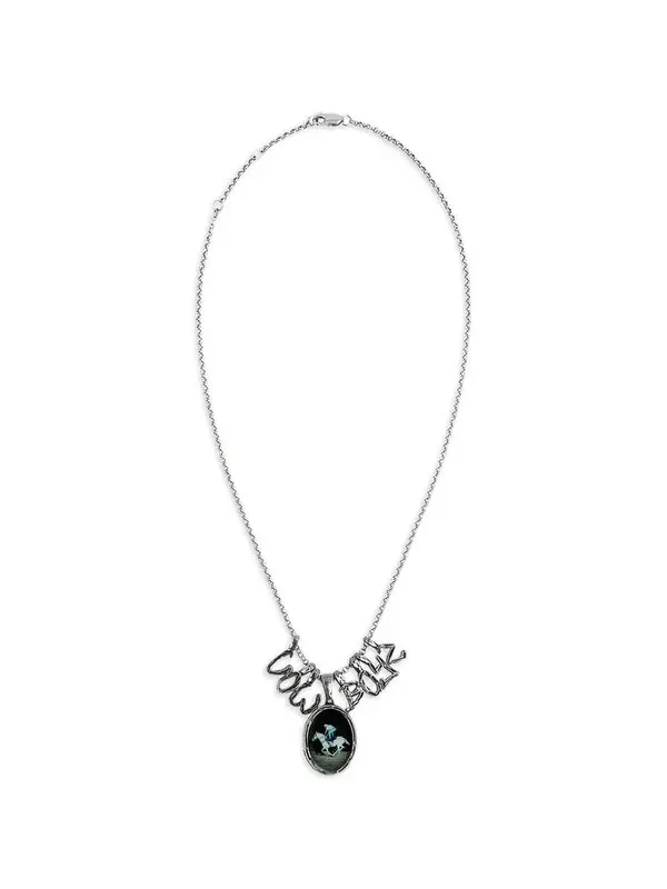 TWOJEYS Lettering Pendant Necklace - Silver