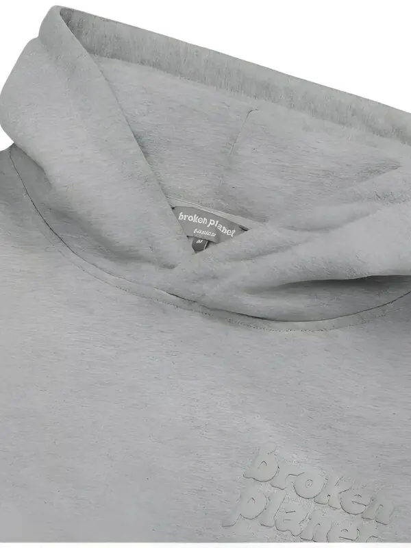 BROKEN PLANET Long-sleeve Hoodie - Grey