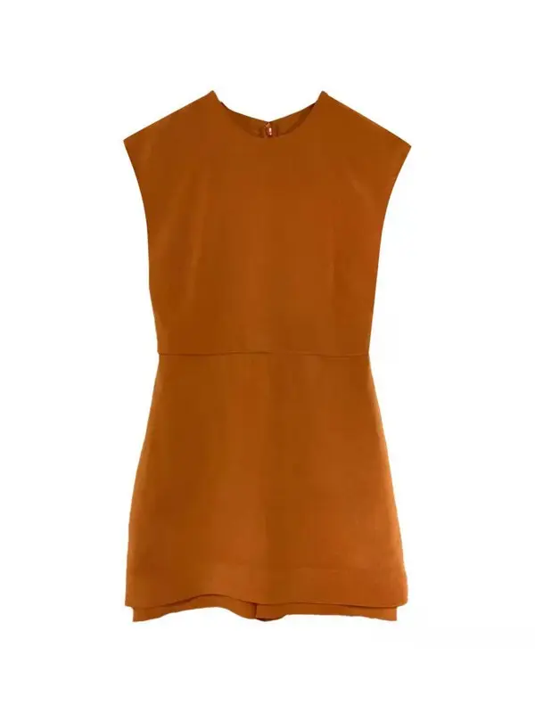 Valentino Garavani Crew-neck Romper - Orange