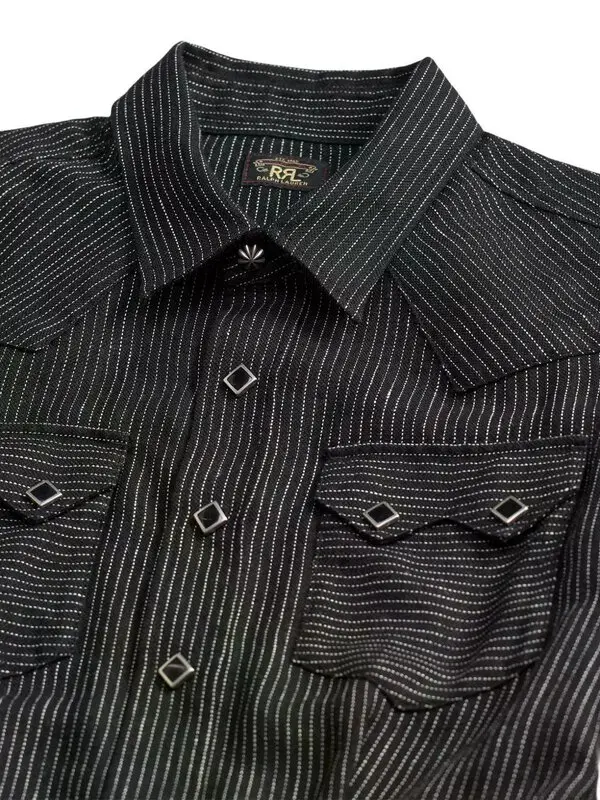 Ralph Lauren Belted Jumpsuit With Pinstripe Pattern