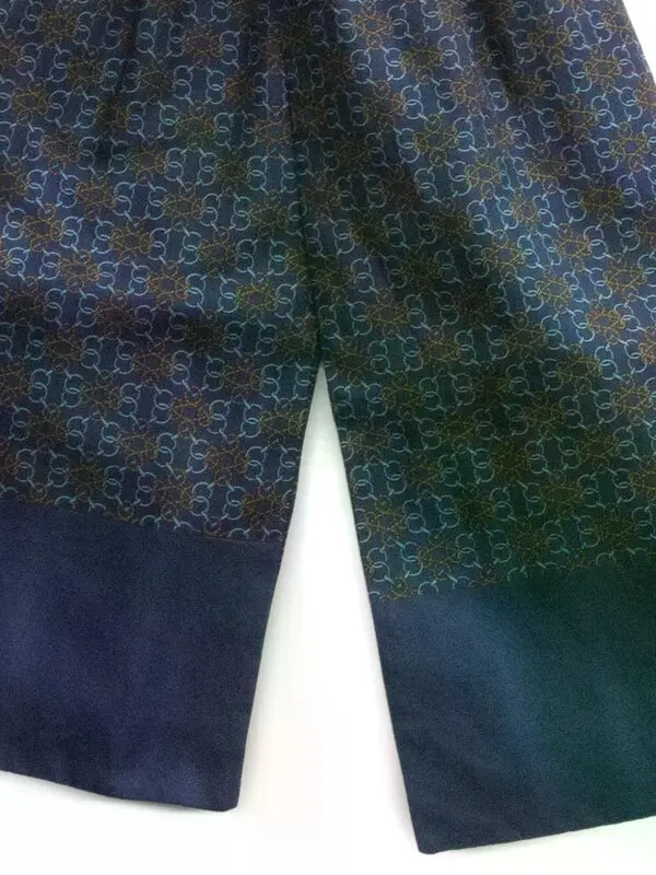 Hermès 1990s Geometric-print Silk Scarf