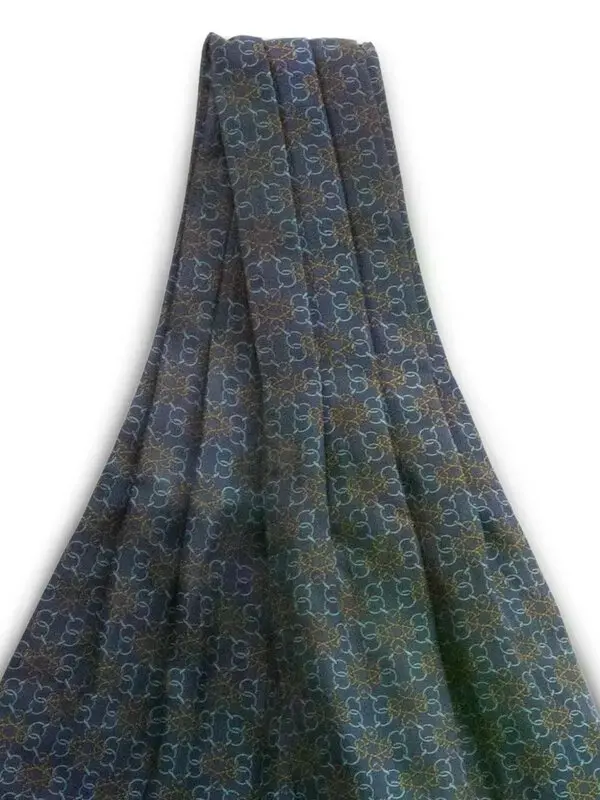 Hermès 1990s Geometric-print Silk Scarf