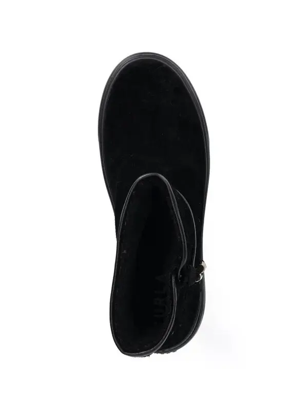 Furla Suede Heeled Boots