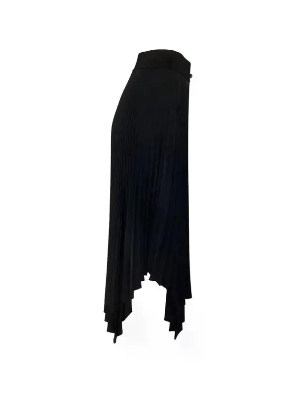 JOSEPH Pleated Asymmetric Midi Skirt