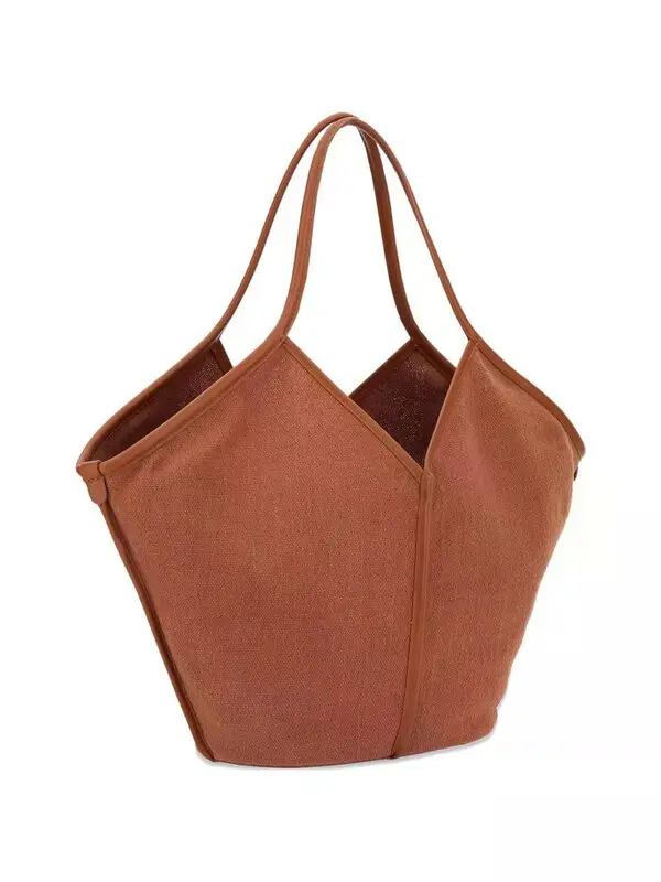 Hereu Leather-trimmed Tote Bag - Brown