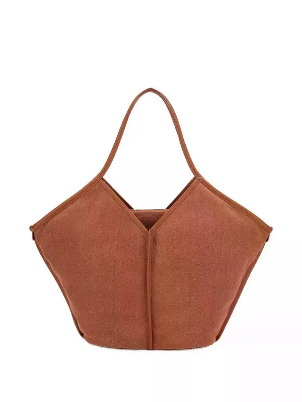 Hereu Leather-trimmed Tote Bag - Brown