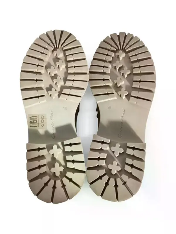 GIANVITO ROSSI Leather Chunky Loafers With Platform Sole