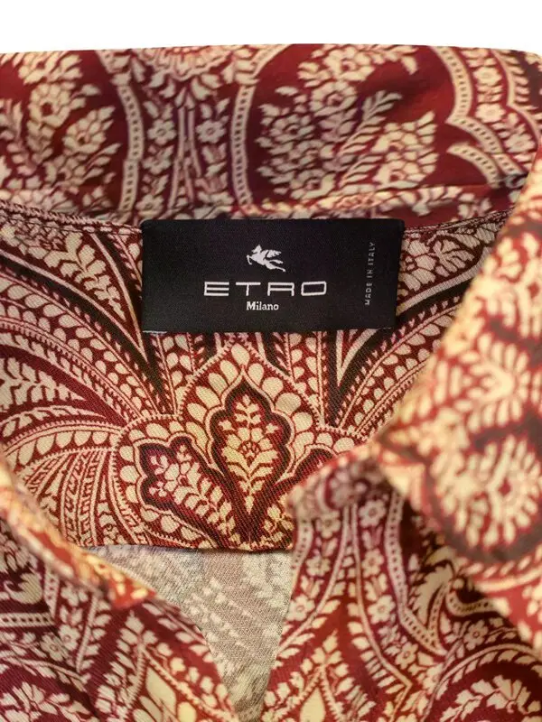Etro Paisley Pattern Midi Shirt Dress