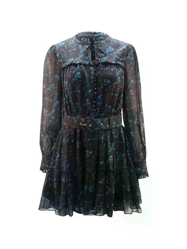 NICHOLAS Floral-print Belted Dress