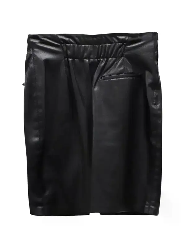 Nanushka Faux-leather Wrap Pencil Skirt