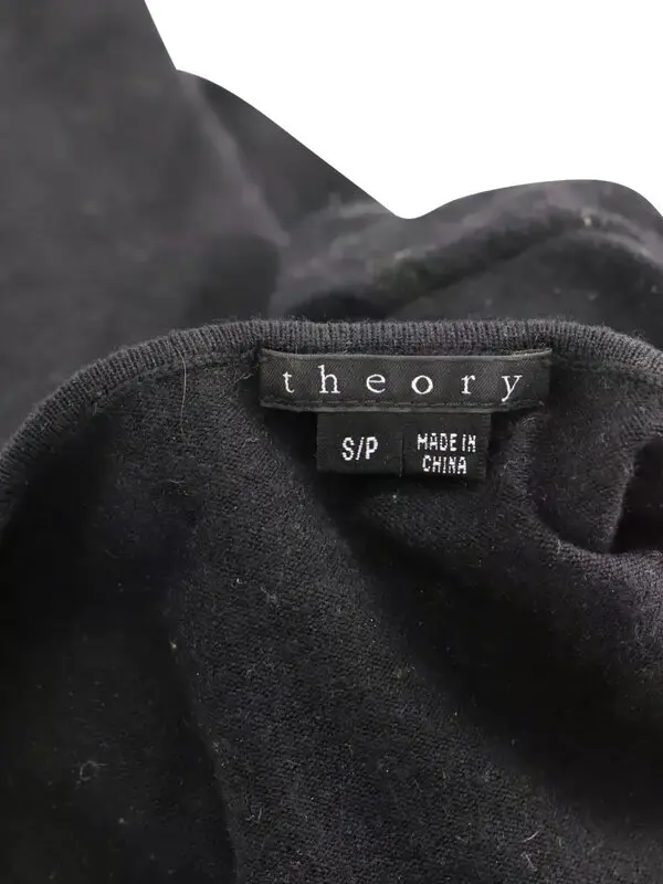 Theory Long Sleeve Draped T-shirt - Black