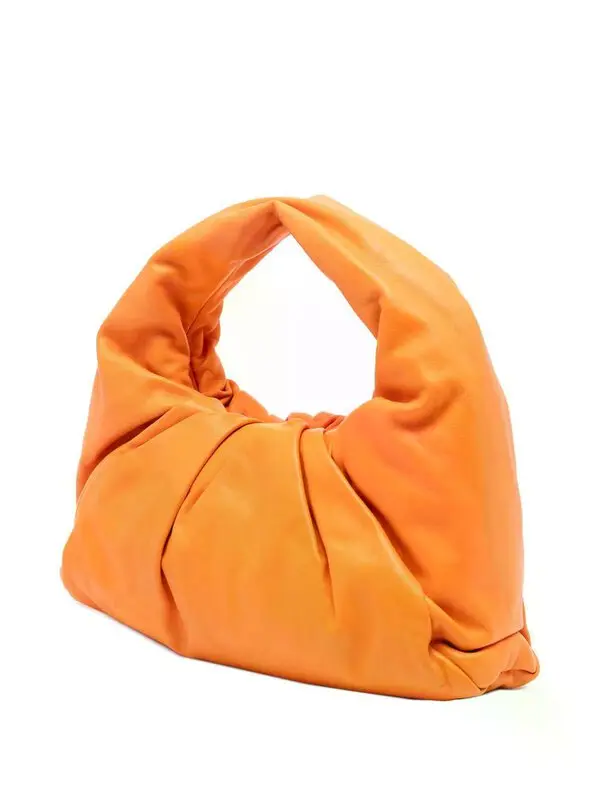 Bottega Veneta Lambskin The Pouch Shoulder Bag - Orange