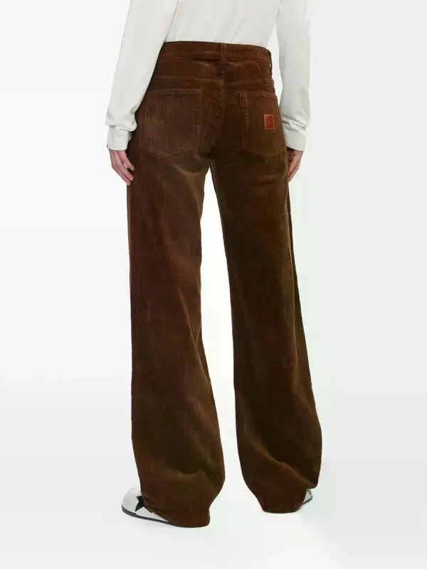 A BATHING APE Wide Leg Corduroy Trousers
