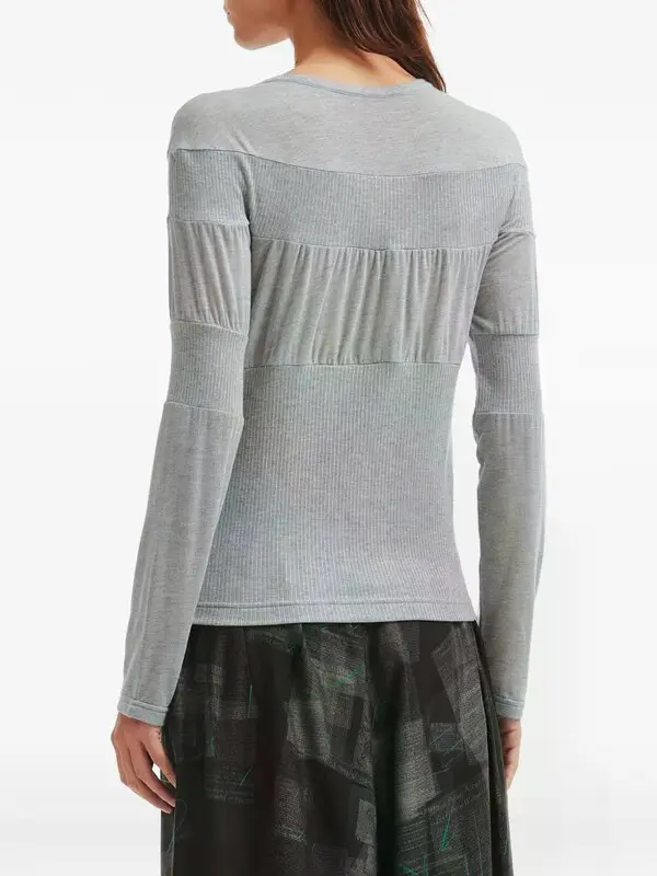 Y’s Paneled Ribbed-knit Sweater