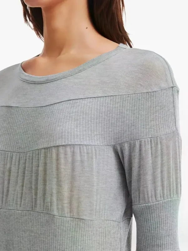 Y’s Paneled Ribbed-knit Sweater