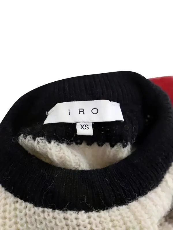 IRO PARIS Ribbed Striped Crew Neck Pullover