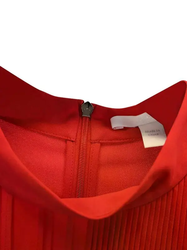 BOSS Pleated Mock-neck Top
