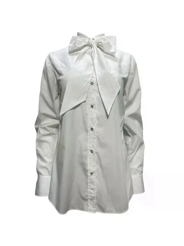 Dolce & Gabbana Pussy-bow Long-sleeve Shirt