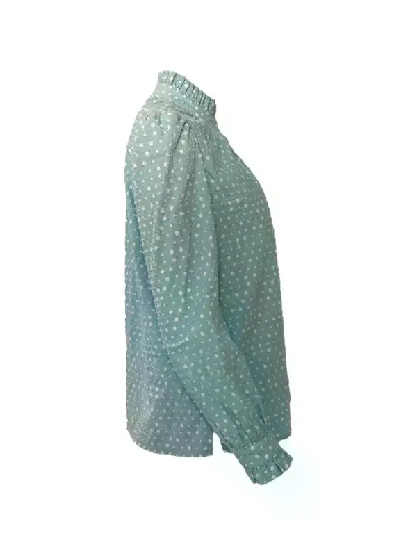 Marc Jacobs Polka-dot Ruffled Blouse