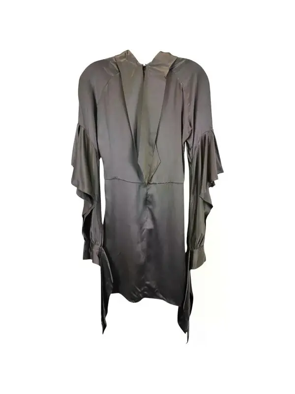 Vanessa Bruno Ruffled Asymmetric-sleeve Mini Dress