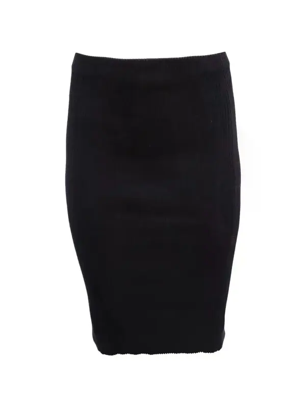 Vince Ribbed Elasticated-waistband Midi Skirt