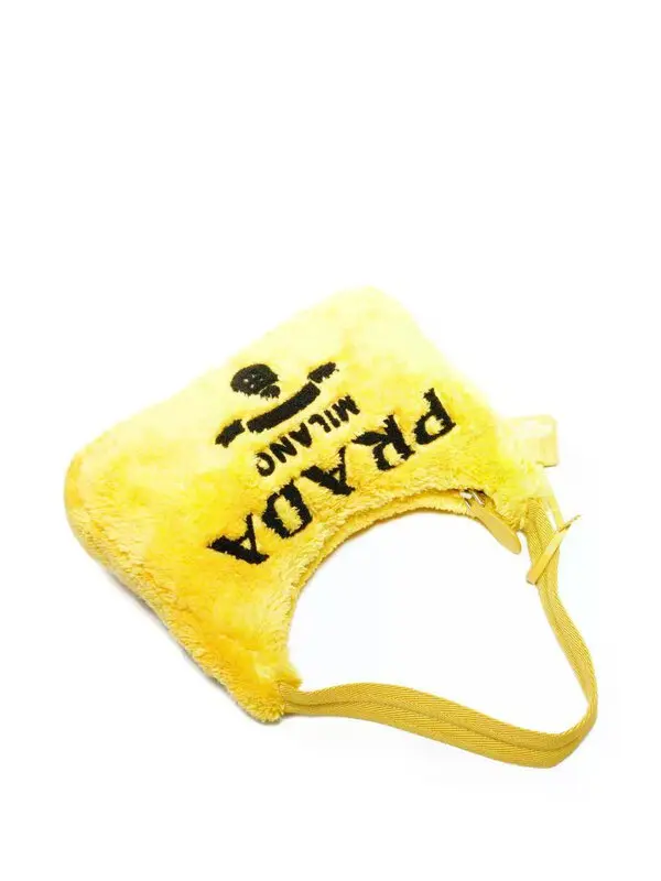Prada Spugna Terry Shoulder Bag - Yellow