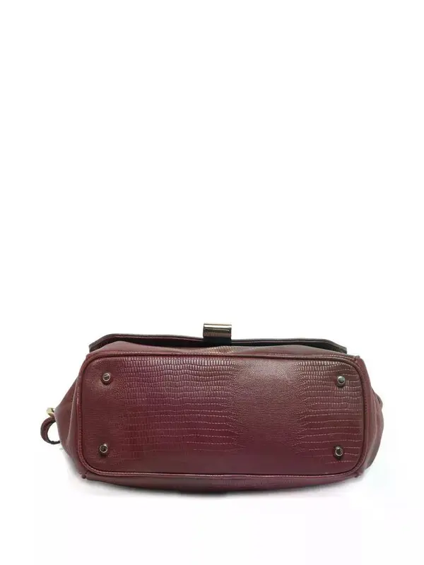 Dkny Lizard-embossed Top-handle Bag