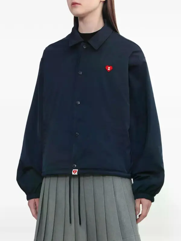 A BATHING APE Heart Appliqué Jacket