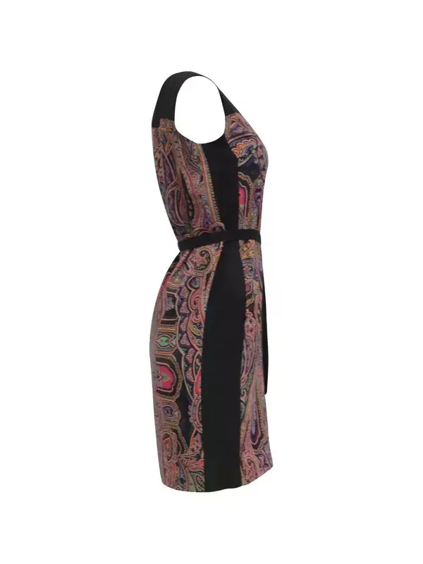 Etro Paisley Print Sleeveless Mini Dress