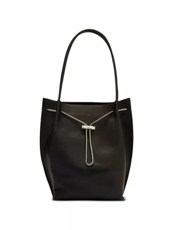 By Far Kayla Leather Shoulder Bag - Black