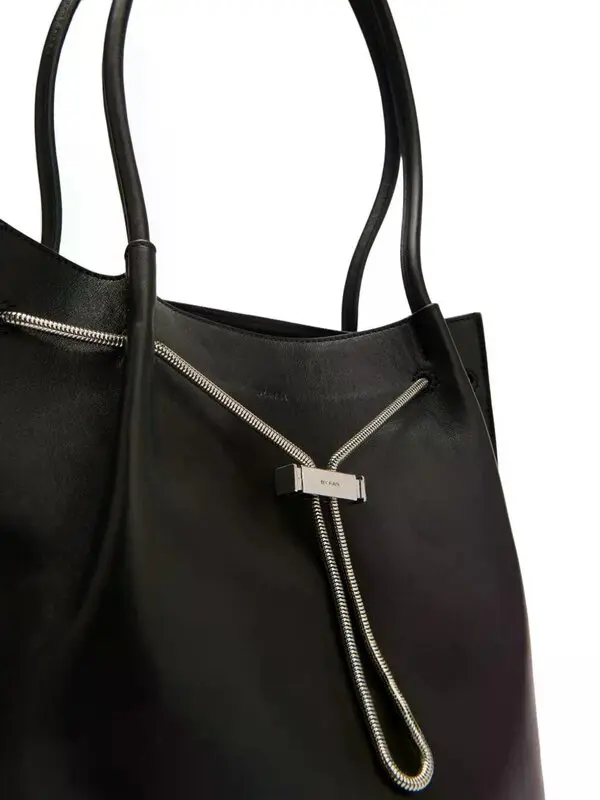 By Far Kayla Leather Shoulder Bag - Black