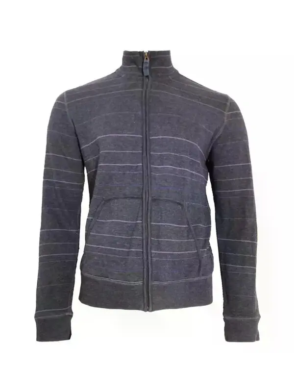 BOSS Striped Zip-up Sweatshirt