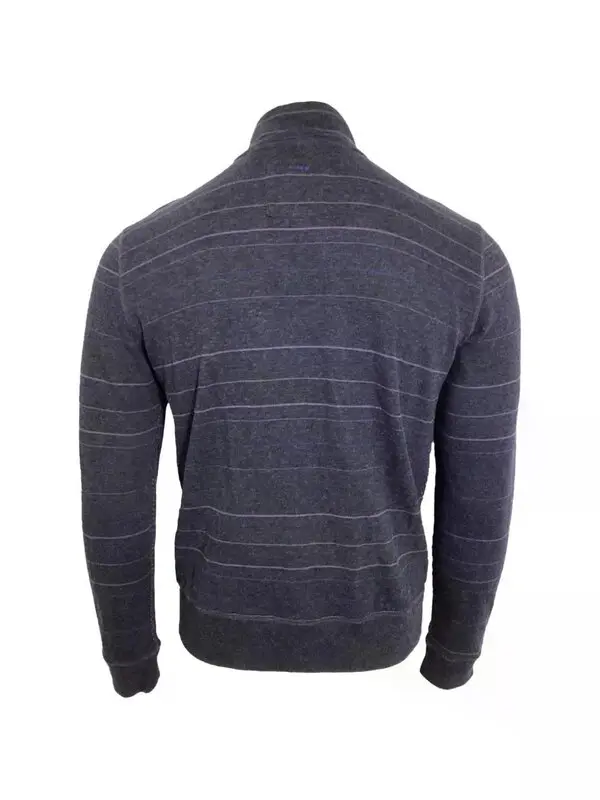 BOSS Striped Zip-up Sweatshirt