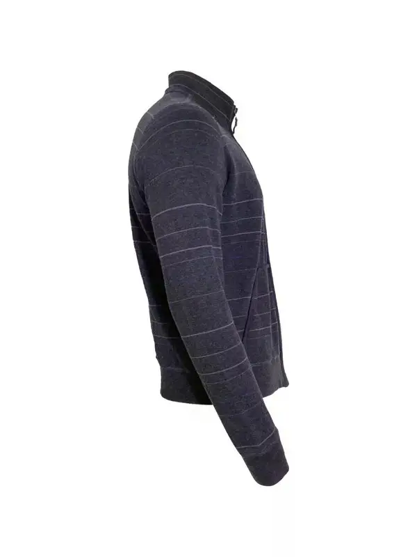 BOSS Striped Zip-up Sweatshirt