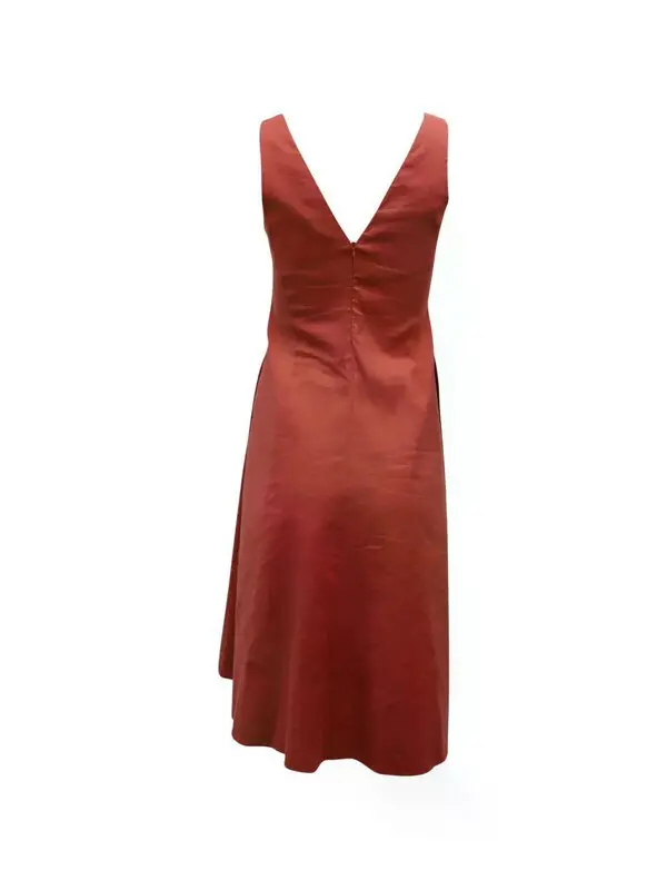 Theory V-neck Sleeveless Midi Dress