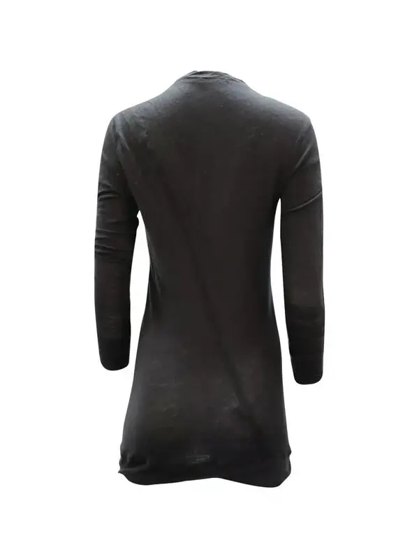 DONNA KARAN VINTAGE Long Sleeve Scoop Neck Top