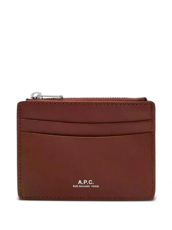 A.p.c. Zip-top Cardholder - Red