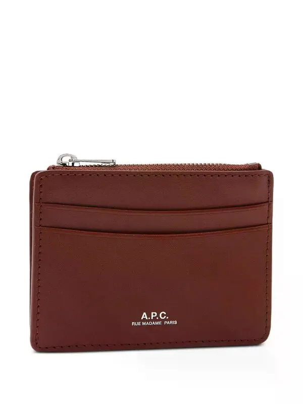 A.p.c. Zip-top Cardholder - Red