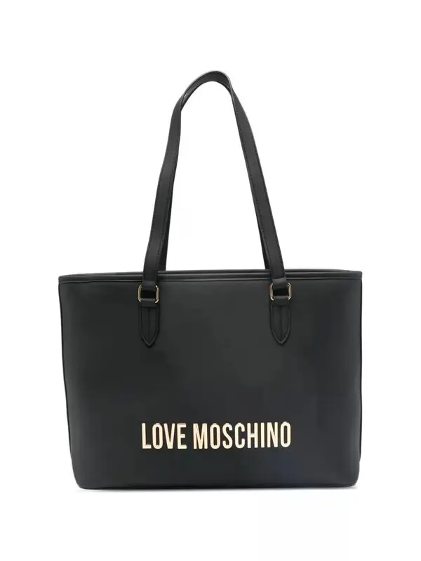 Moschino Logo-plaque Top Handle Bag - Black