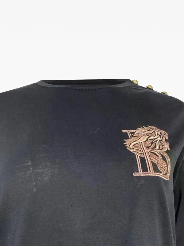 Balmain Embroidered Long-sleeve T-shirt