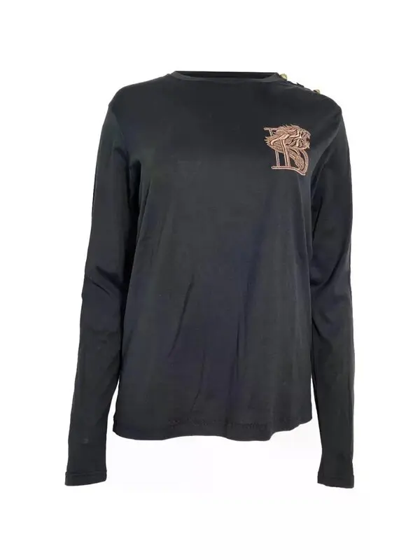 Balmain Embroidered Long-sleeve T-shirt